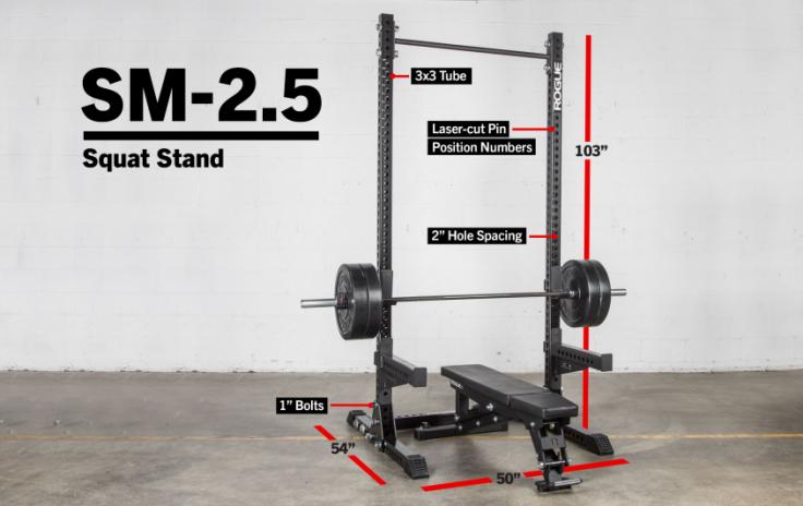 REP fitness PR-1000 rack vs Rogue SM2.5 squat stand